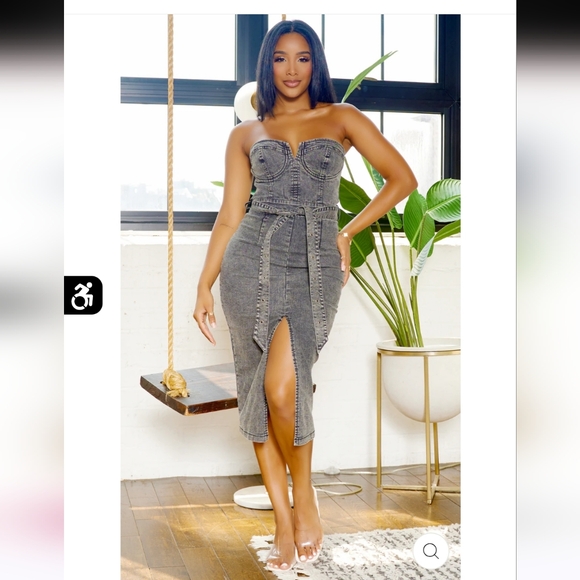 cutely covered | Dresses | Jean Dress | Poshmark